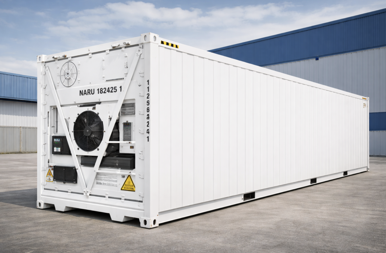 40 Feet High Cube Reefer Container NARU 182425-1 - WS Containers LLC